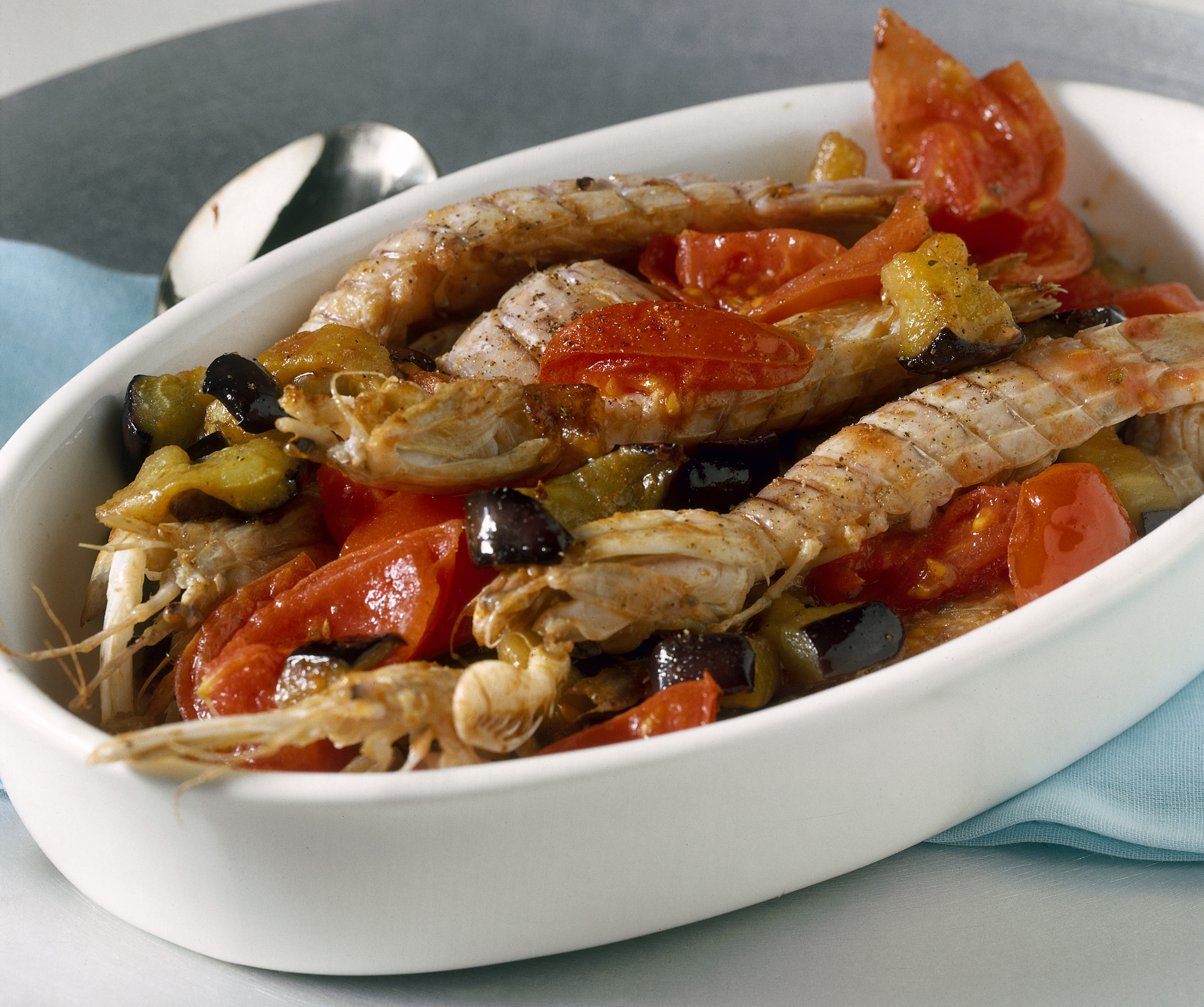 Ricetta Canocchie in umido con melanzane - Donna Moderna