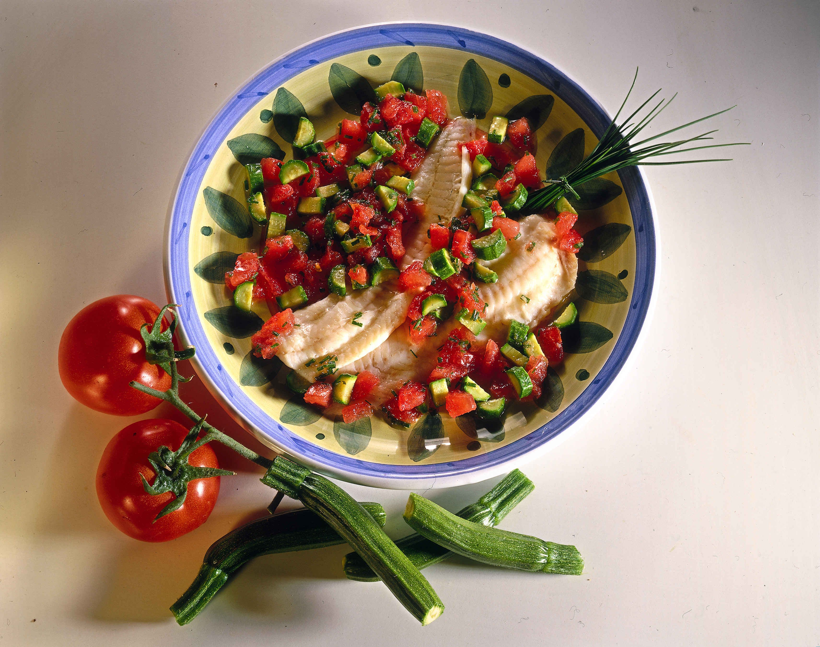 Ricetta Razza con pomodori e zucchine - Donna Moderna