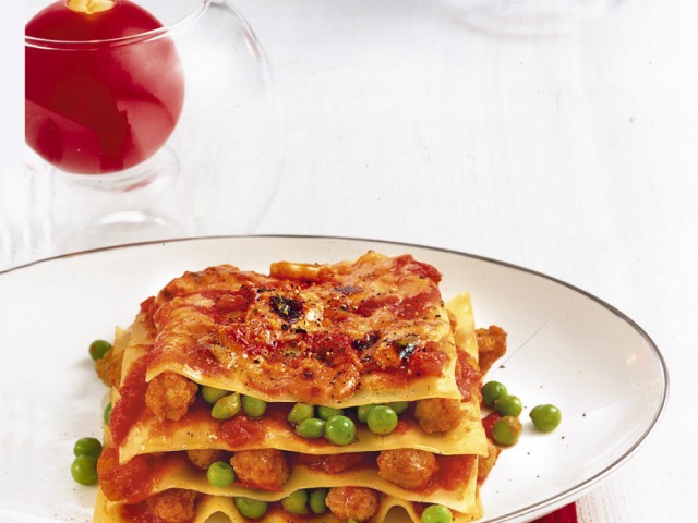 Ricetta Lasagne polpettine e piselli - Donna Moderna