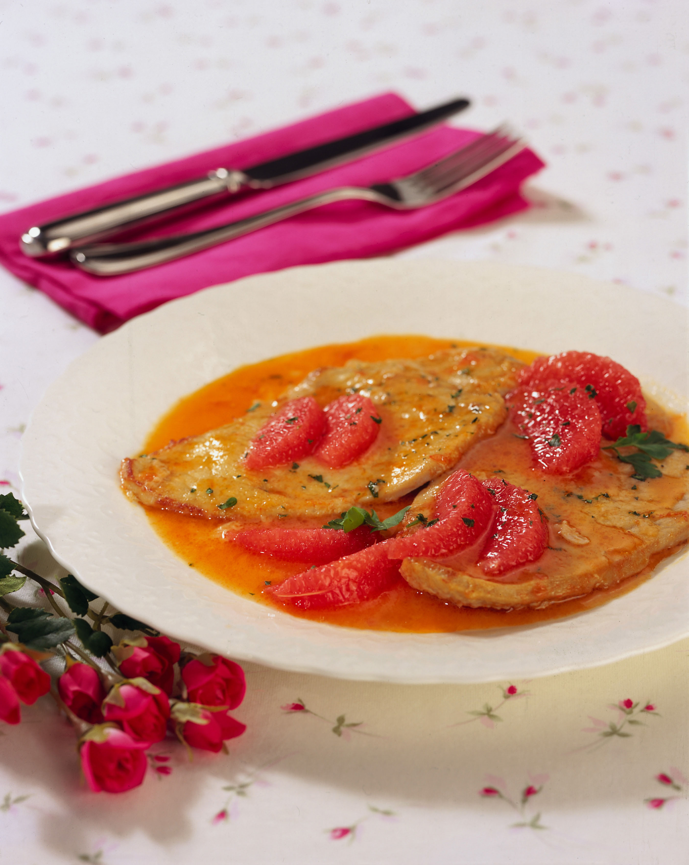 Ricetta Scaloppe al pompelmo rosa - Donna Moderna