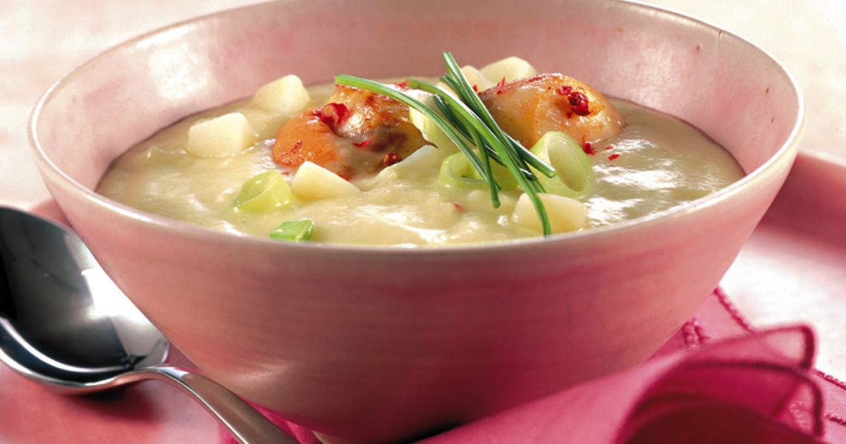 Ricetta Crema di patate, porri e capesante allo zenzero - Donna Moderna