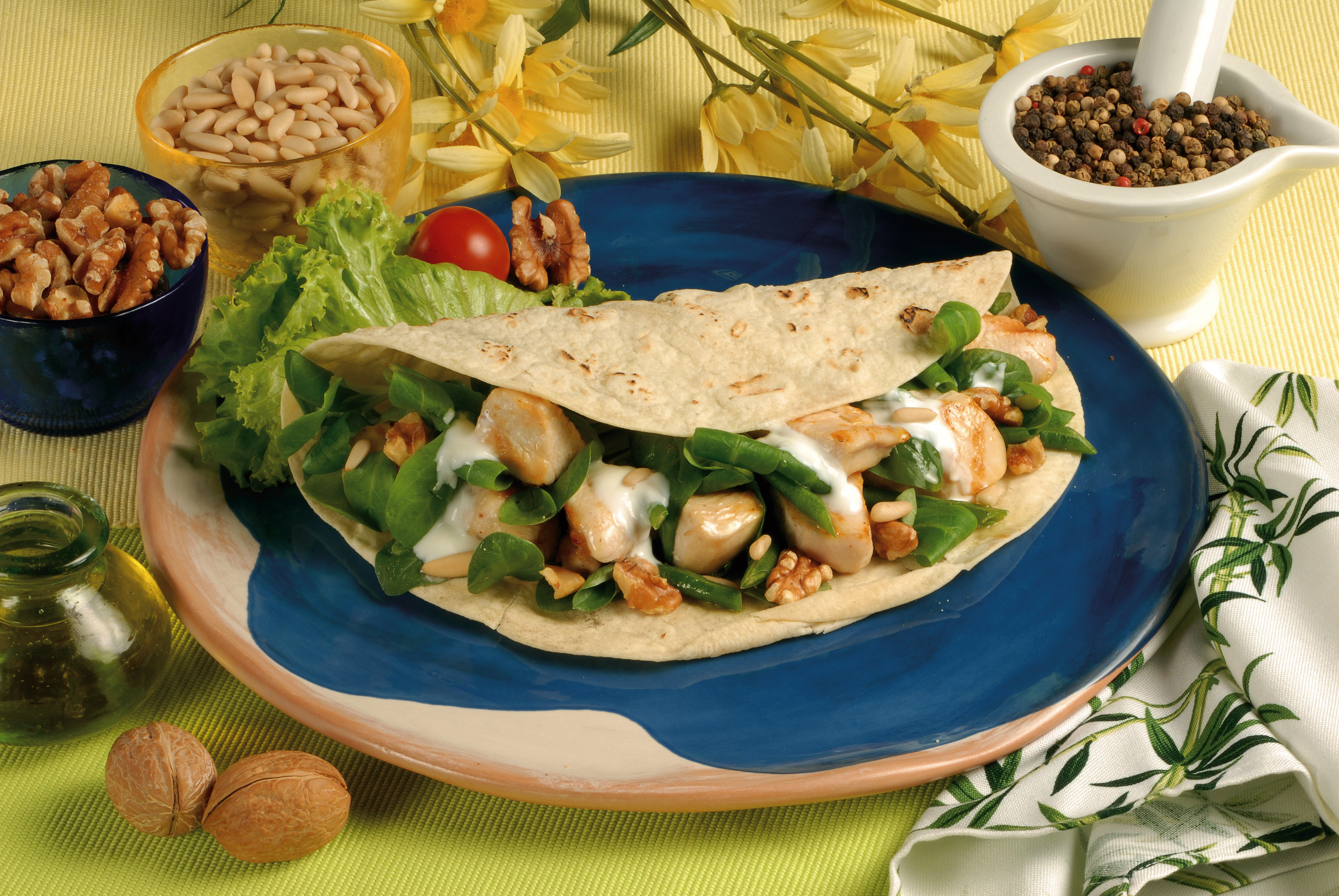 Ricetta Piadine al pollo - Donna Moderna