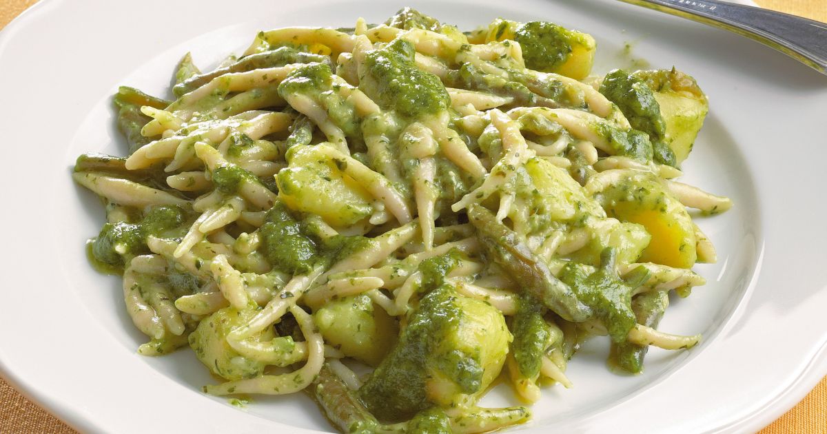 Ricetta Trofie Al Pesto Con Patate E Fagiolini Donna Moderna