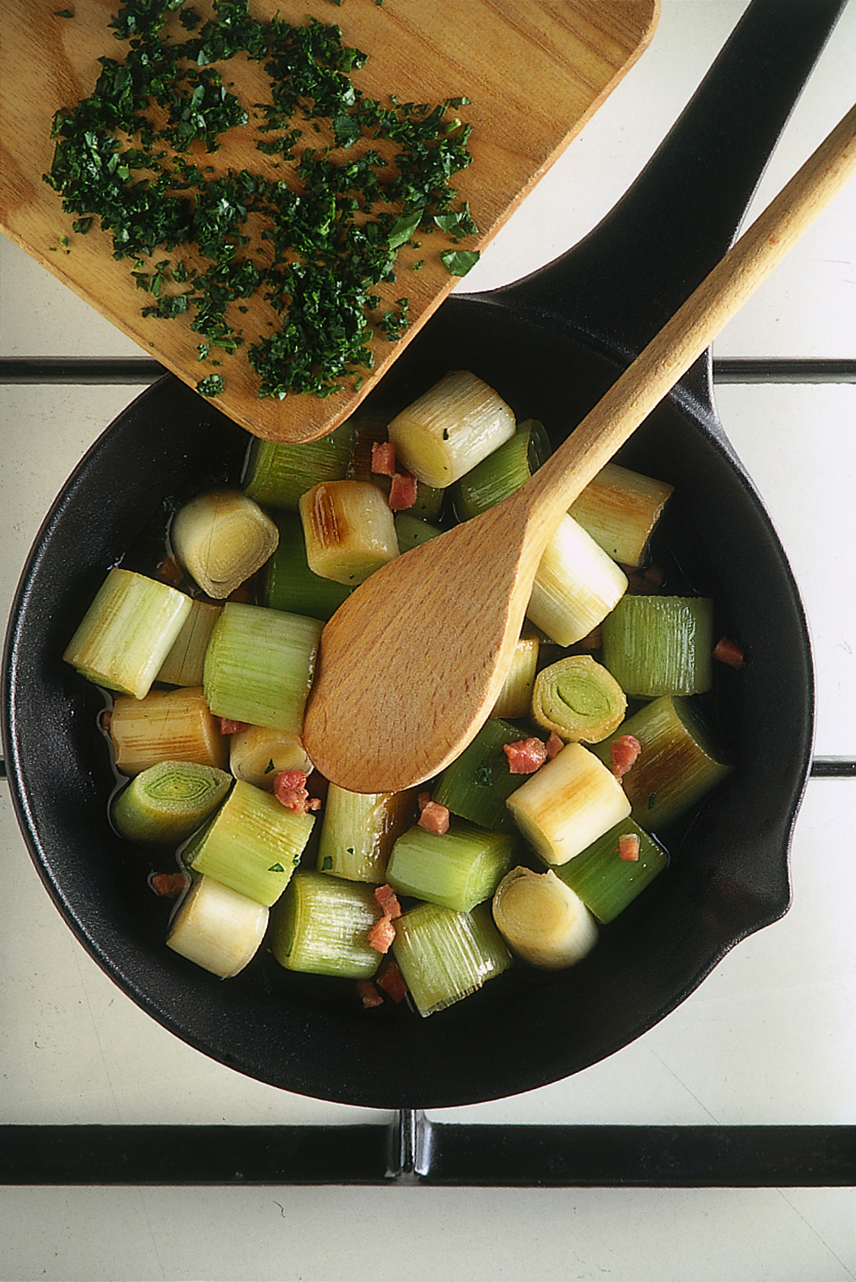 Ricetta Porri in padella - Donna Moderna