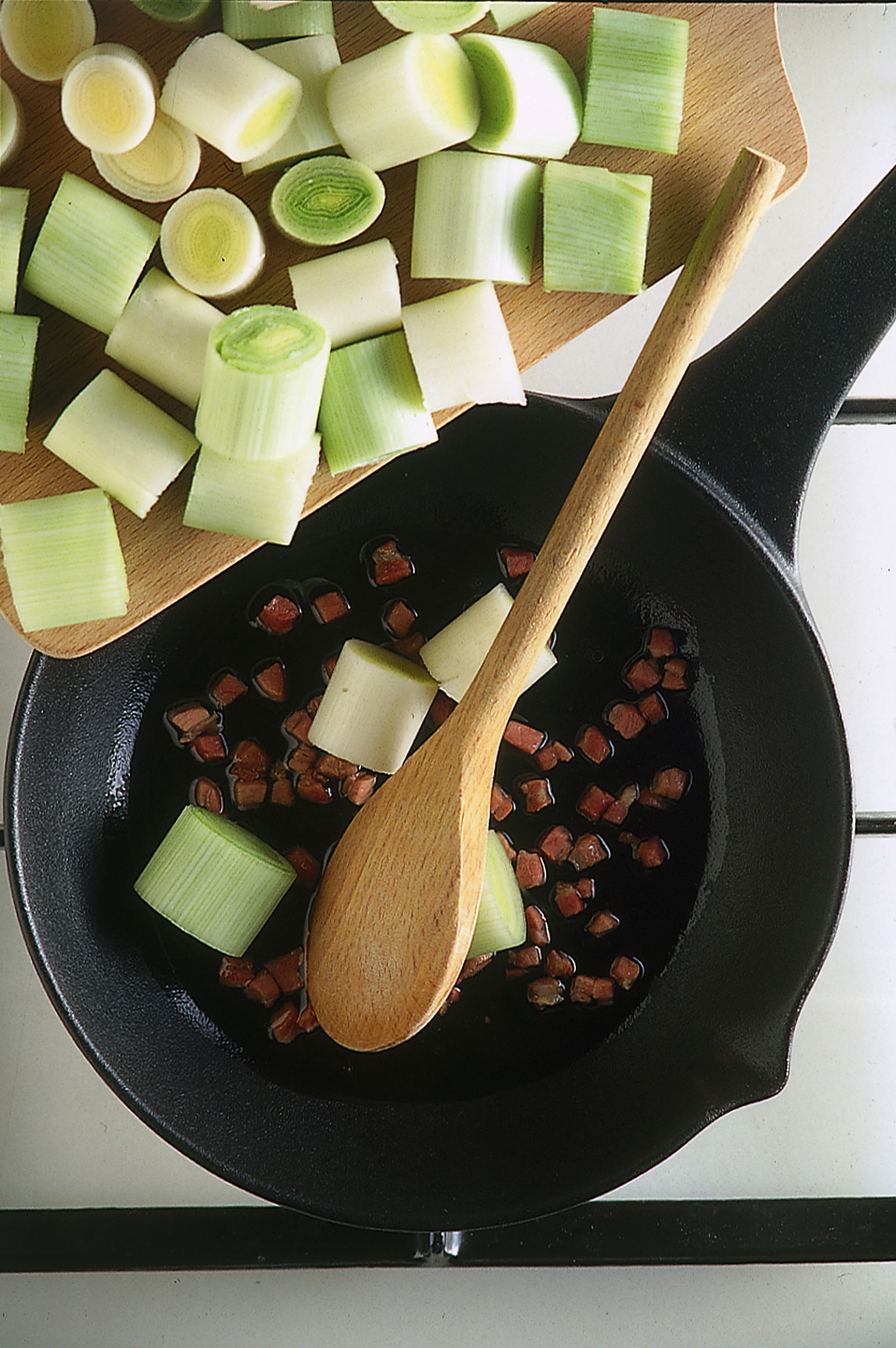 Ricetta Porri in padella - Donna Moderna