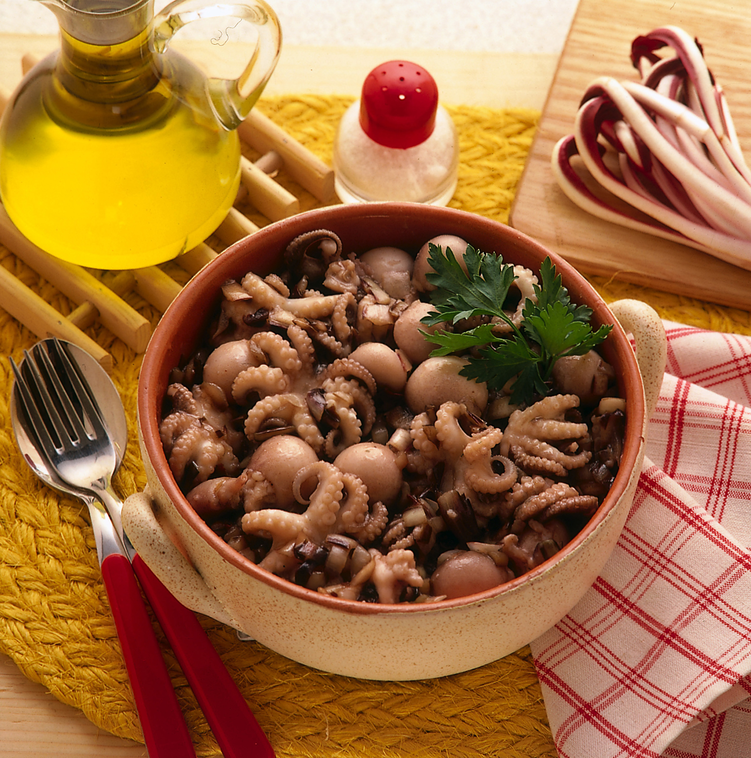Ricetta Polpi al radicchio - Donna Moderna