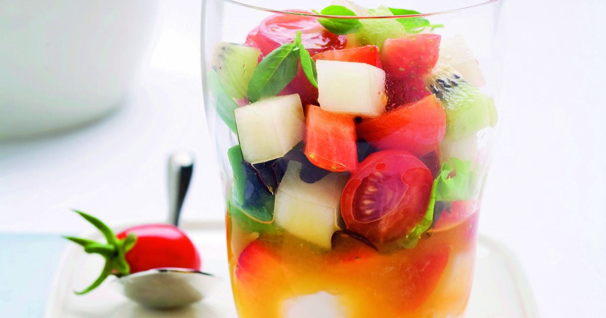 Ricetta Insalata caprese con frutta - Donna Moderna