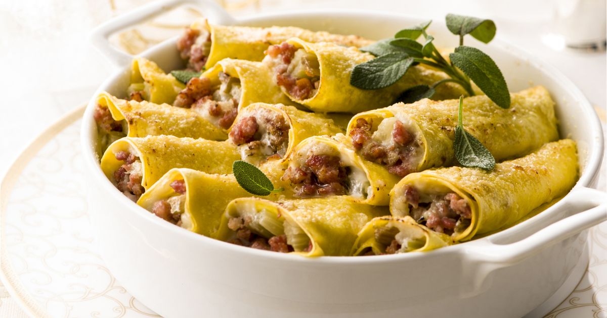 Ricetta Cannelloni con scalogno, cardi e pasta di salame - Donna Moderna