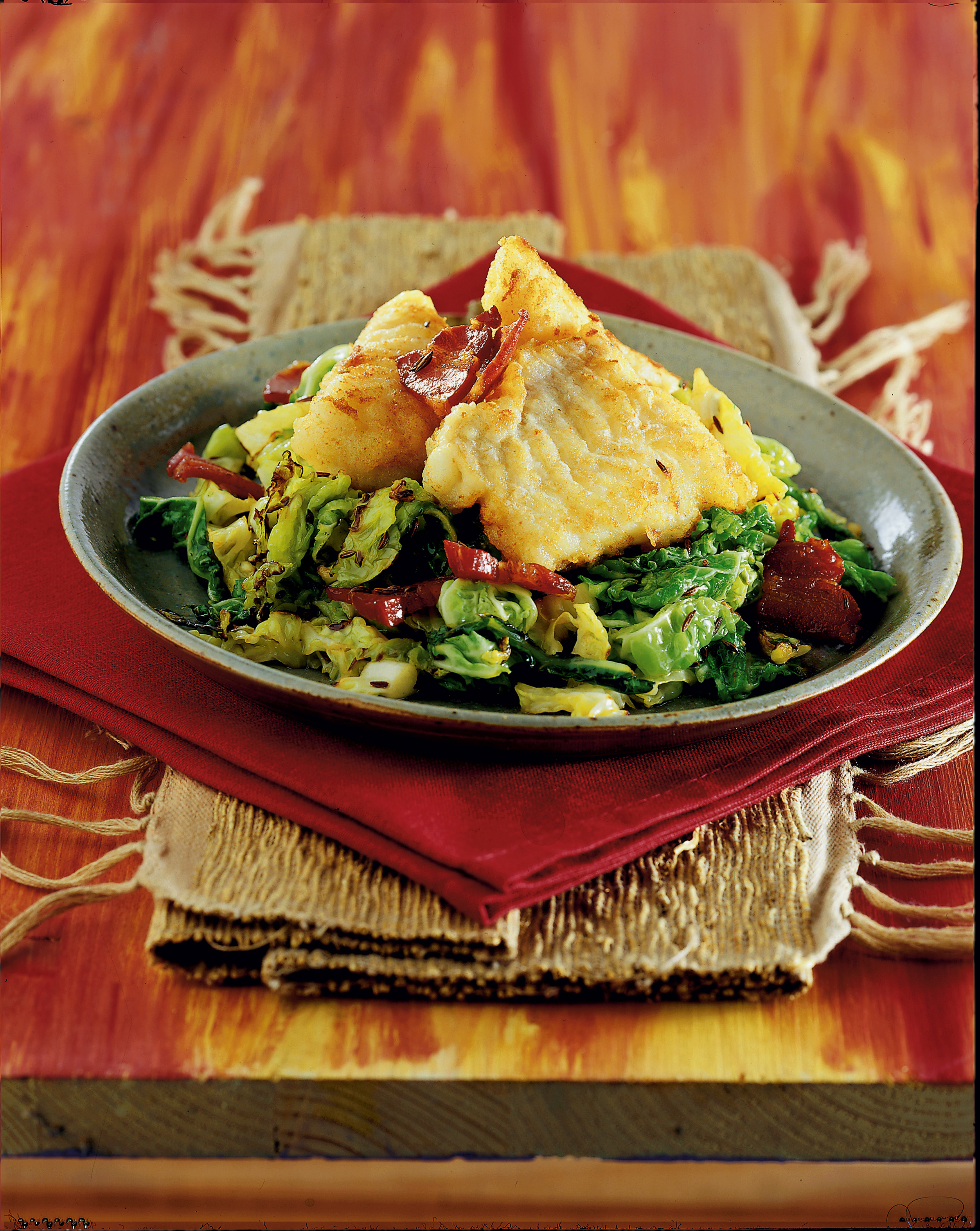 Ricetta Merluzzo con verza e pancetta - Donna Moderna