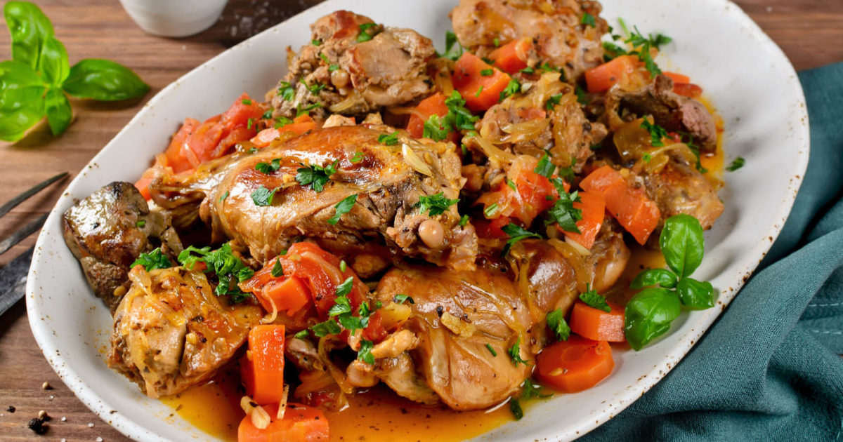 Ricetta del Coniglio alla cacciatora - Donna Moderna