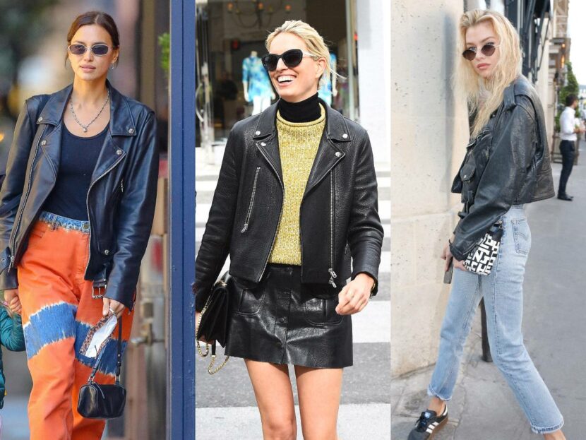 Chiodo di pelle: i look delle star e i modelli per l'autunno - Donna ...